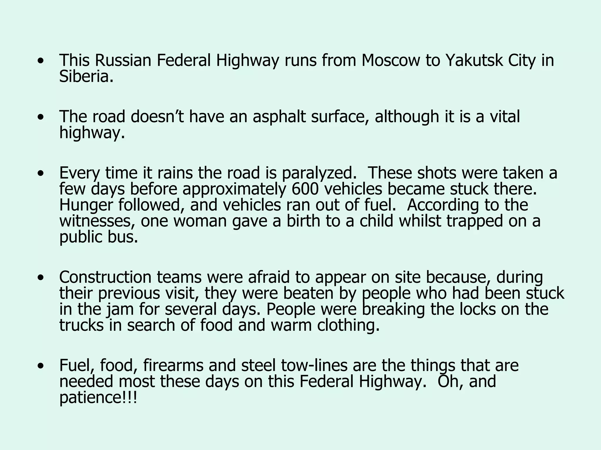 Russian highway | PPS