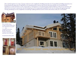 MANUFACTURING LOG VILLAS | PPT