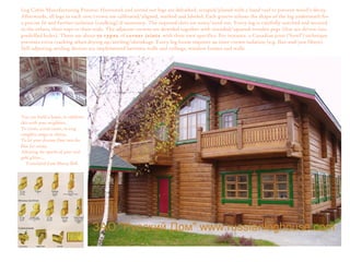MANUFACTURING LOG VILLAS | PPT