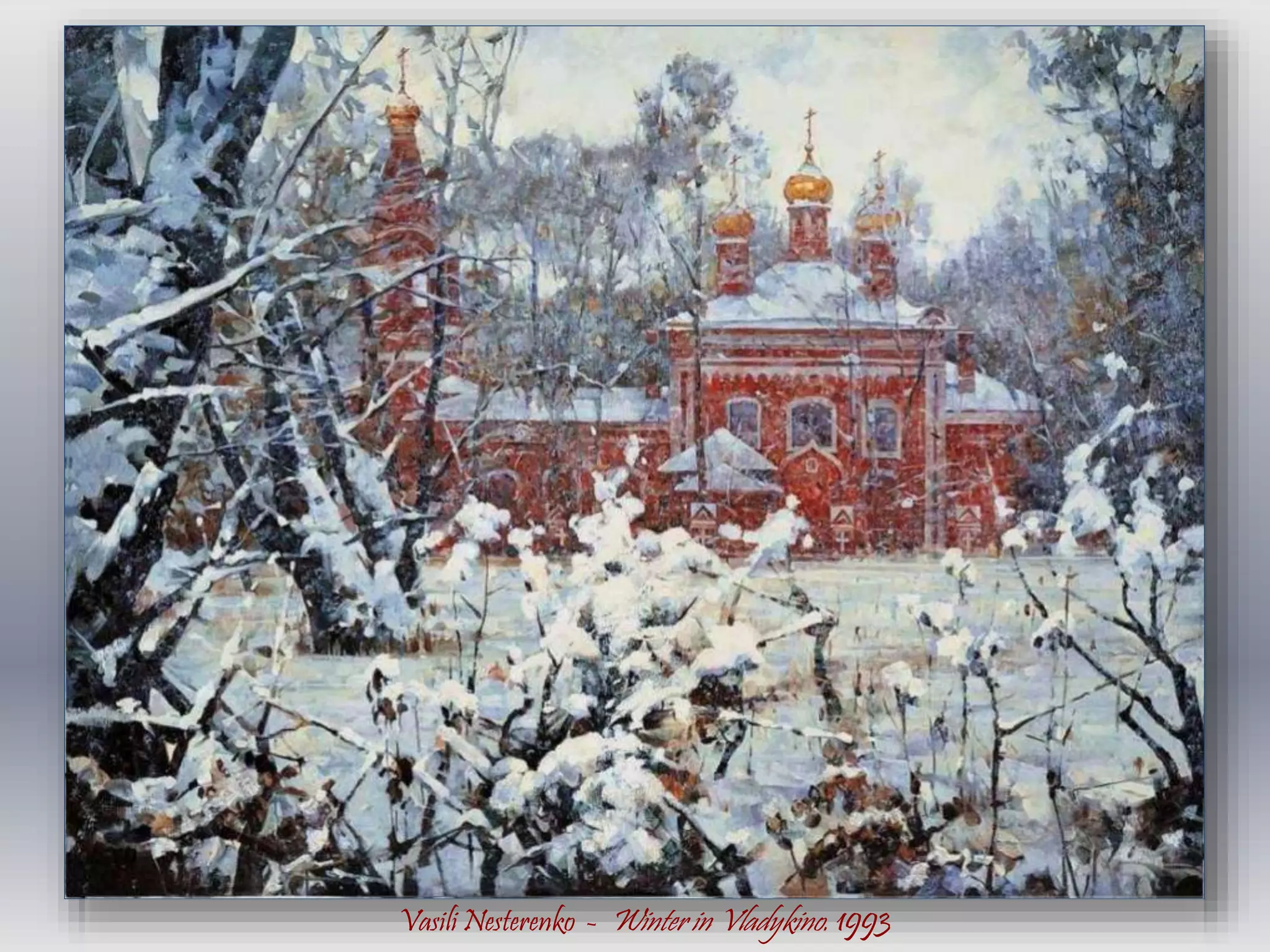 Russian painters winter scenes | PPT
