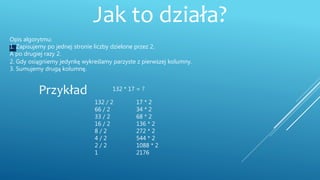 Algorithm "Russian peasant" | PPT