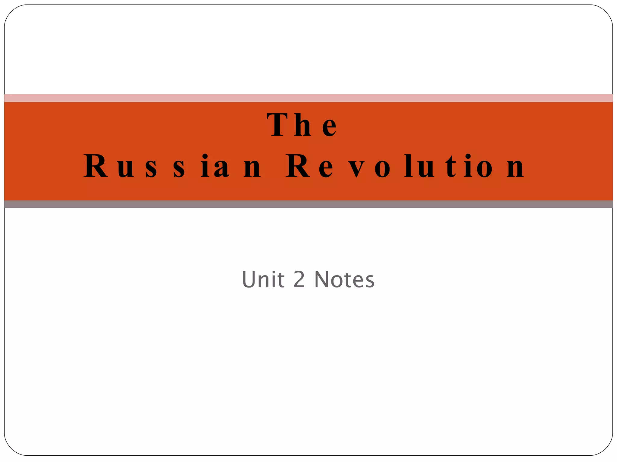 Russian Revolution | PPT