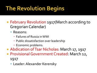 Russian Revolution | PPTX | Death, Injury, or Military Conflict ...