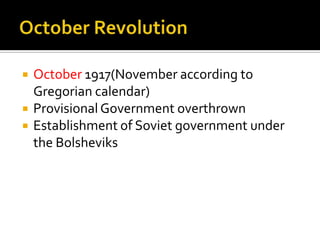 Russian Revolution | PPTX