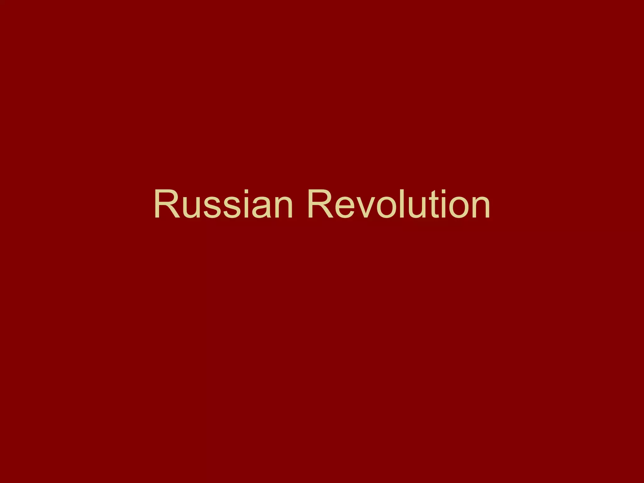 Russian Revolution | PPT