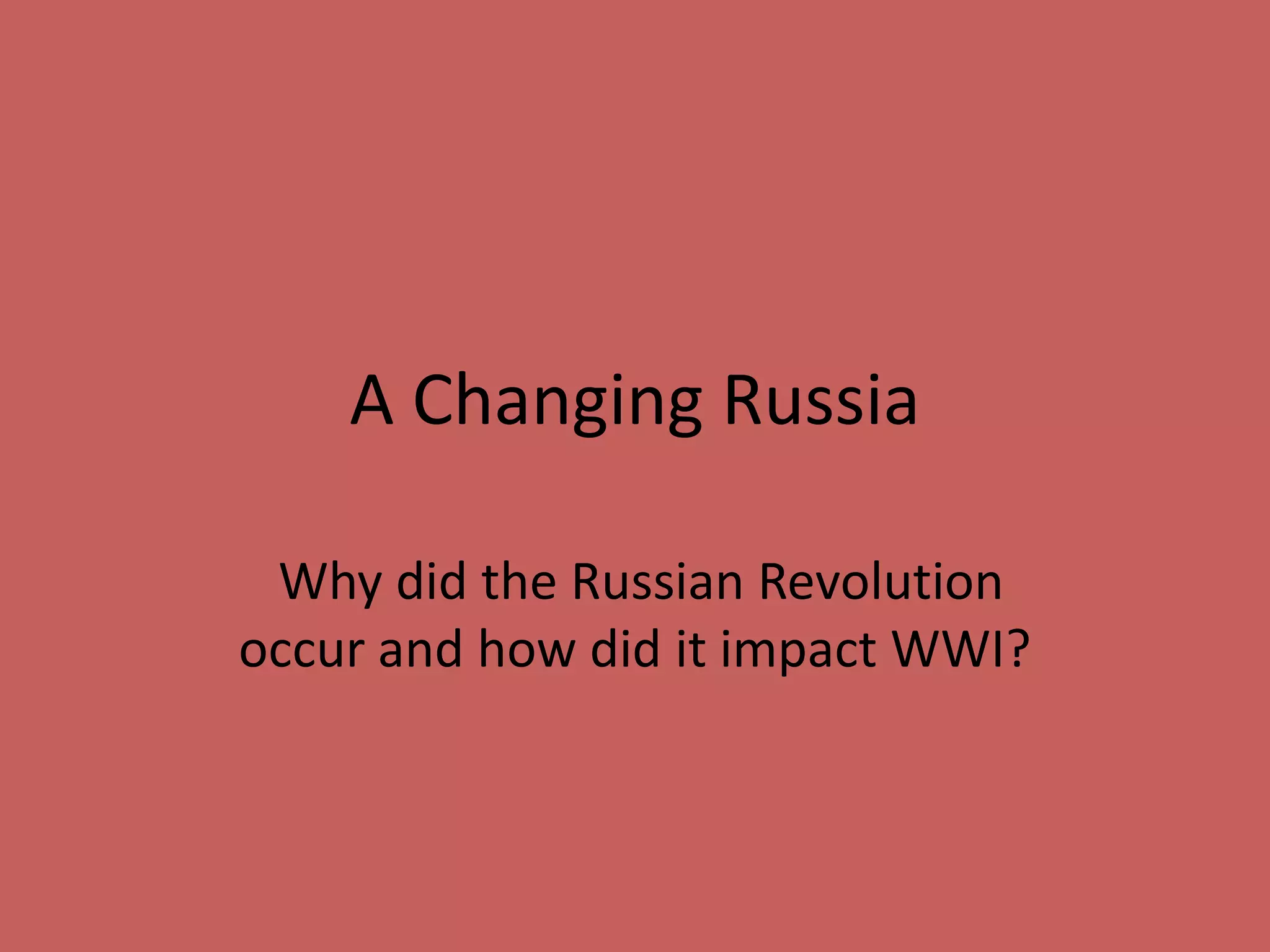 Russian revolution | PPTX