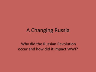 Russian revolution | PPT