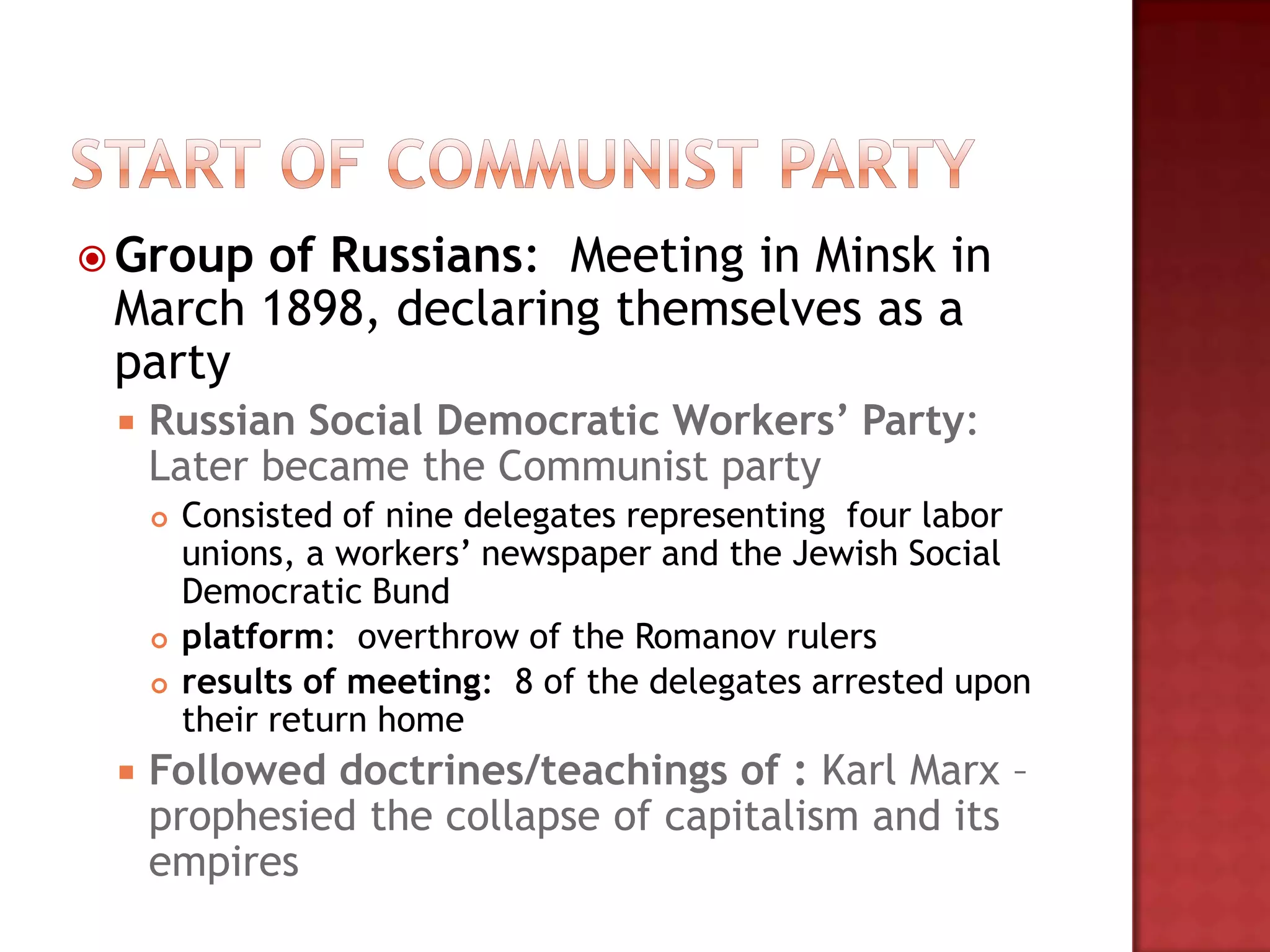 Russian Revolution | PPTX | Civic affairs | Politics