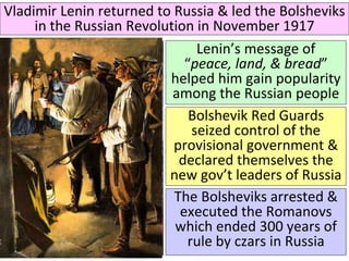 The Russian Revolution Lecture | PPTX