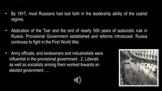Russian revolution | PPTX