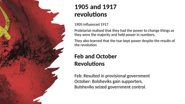 The Russian Revolution - understanding war communism | PPT