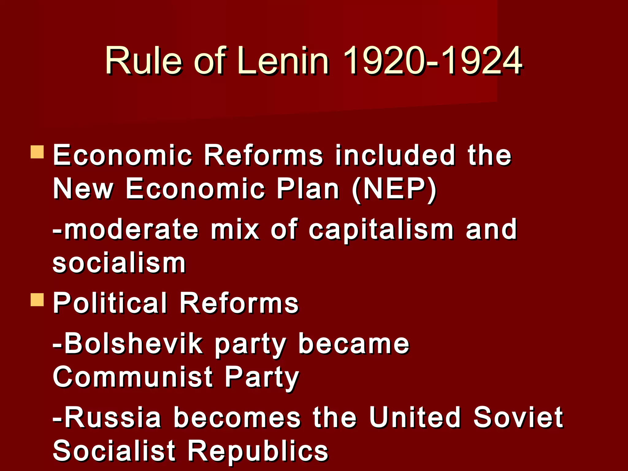 Russian revolution ppt | PPT