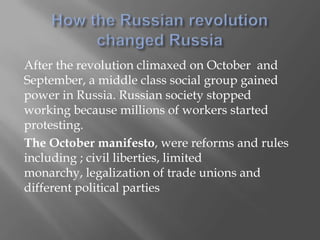 Russian revolution 1905 | PPTX