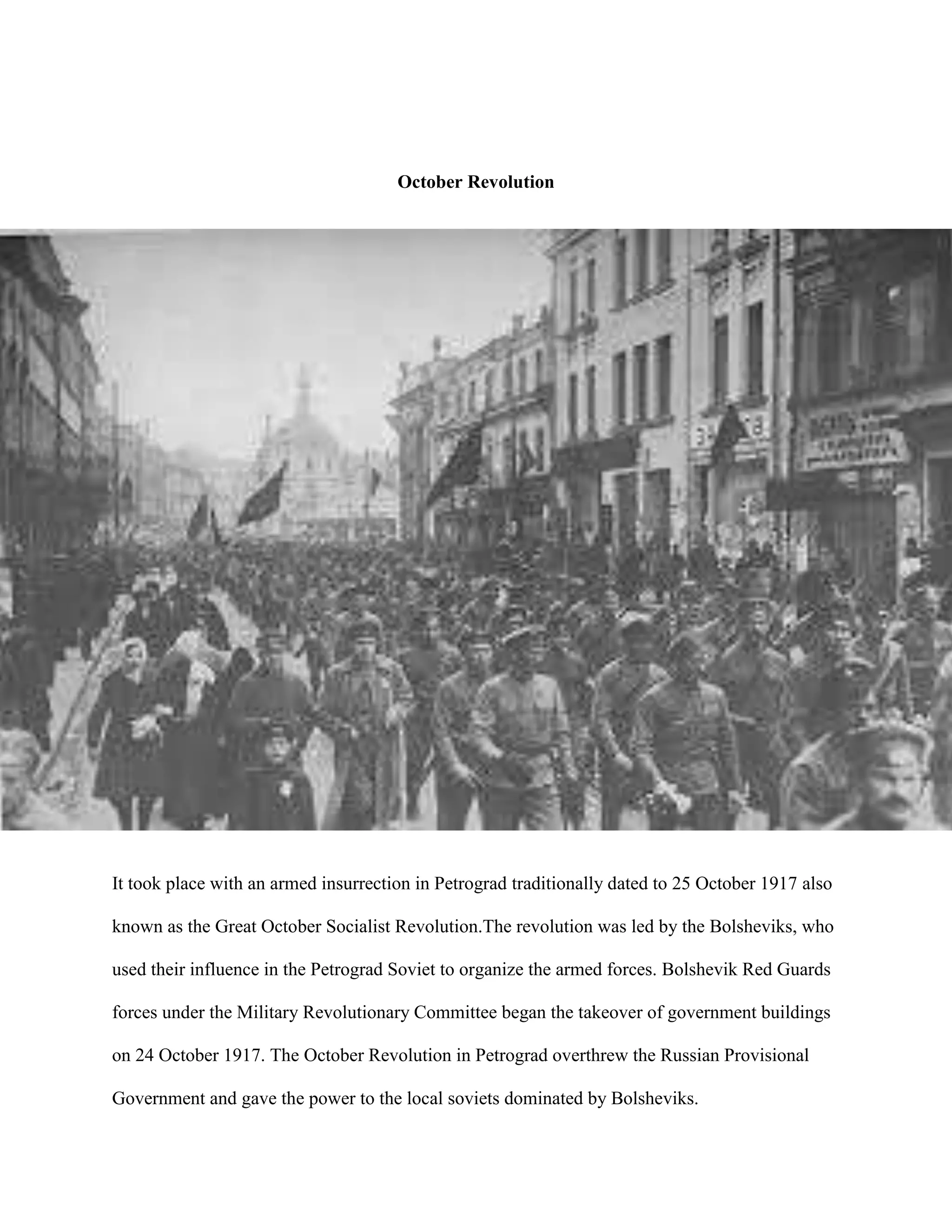 Russian revolution project | DOCX