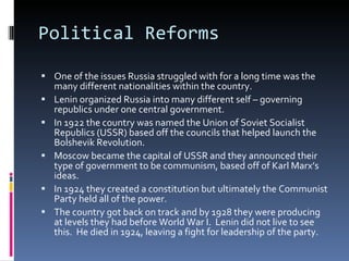 Russian revolutions | PPT | War and Conflicts