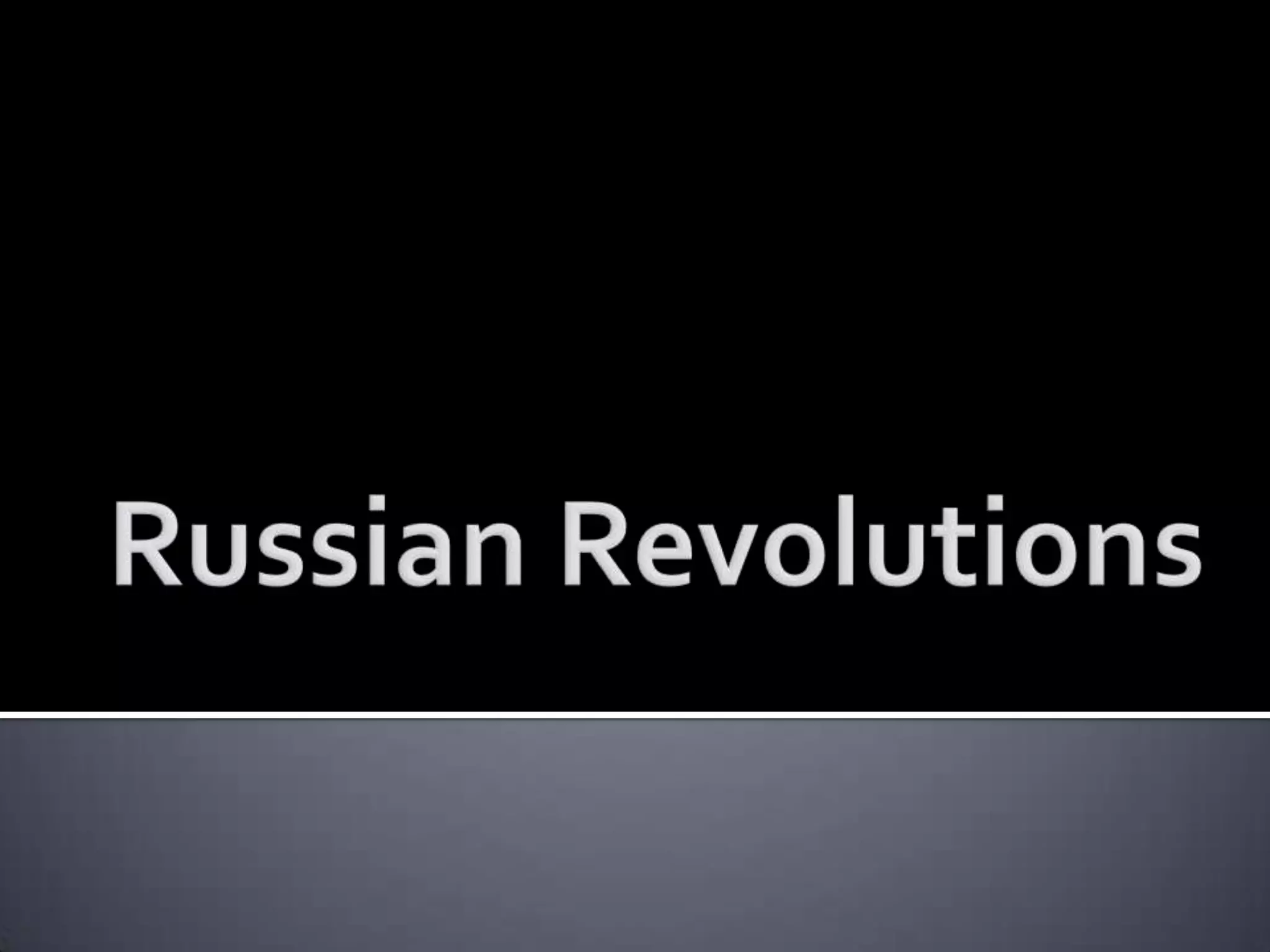 Russian revolutions cp | PPT