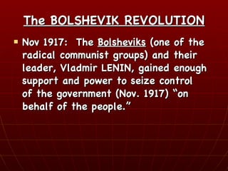 Russian Revolution and Stalin | PPT
