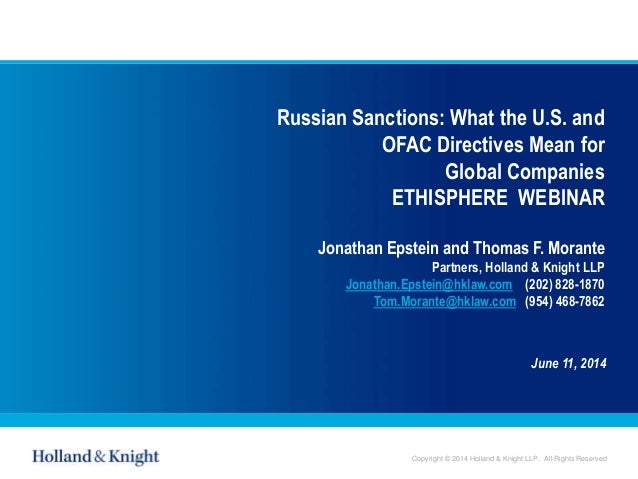 Russian Sanctions: What the U.S. and OFAC Directives Mean for Global