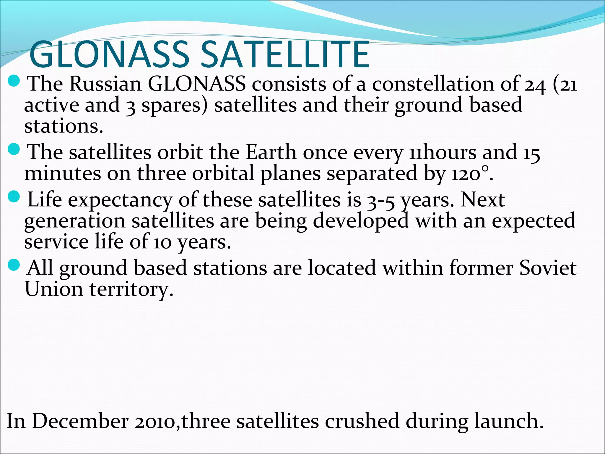 Russian satelites(glonass) | PPT