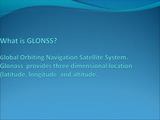 Russian satelites(glonass) | PPT