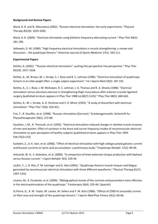 Russian Stimulation, Burst Mode Alternating Current (BMAC) and Aussie ...