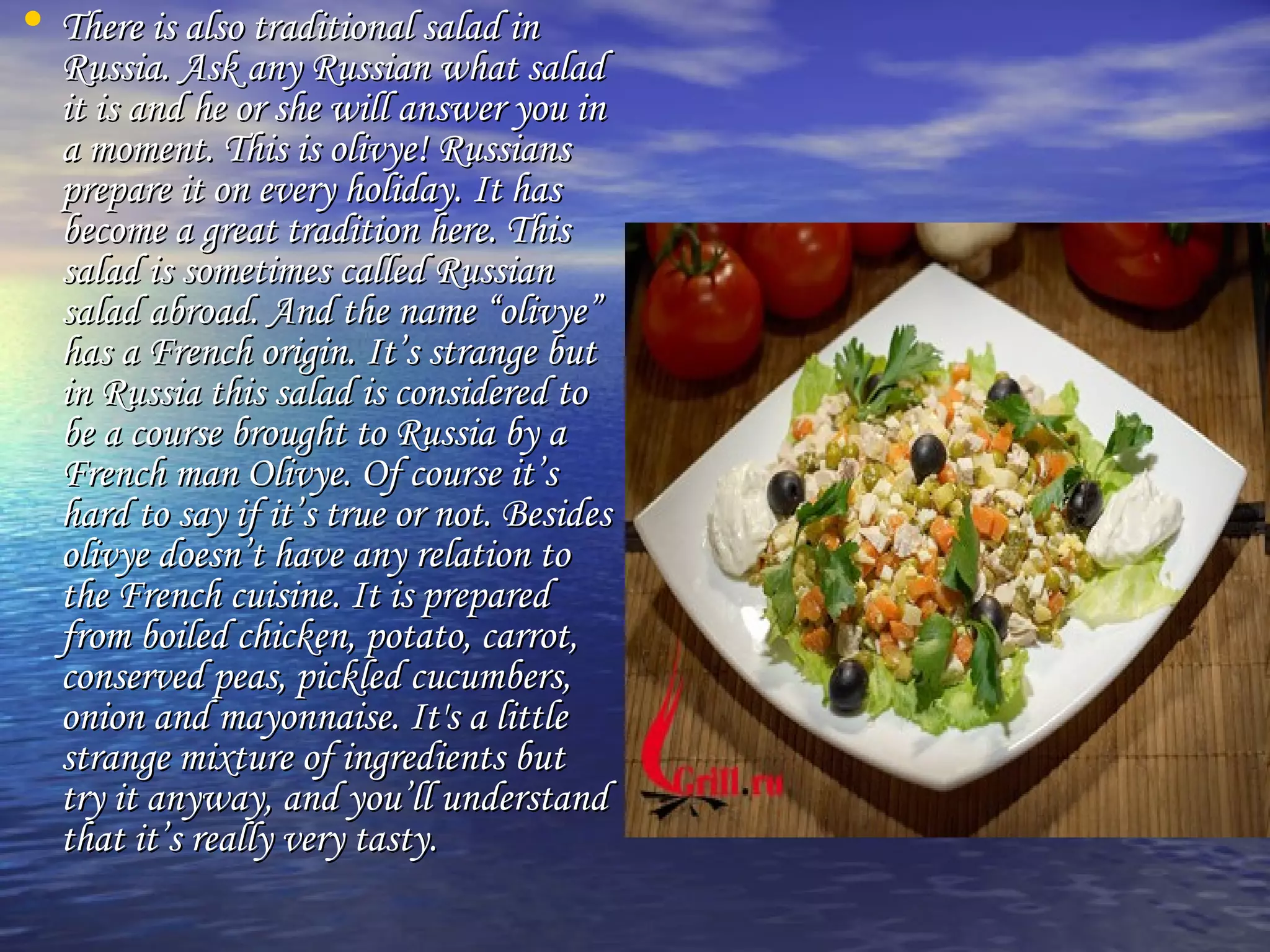 Russian traditional food | PPT