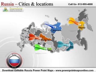 Russia Powerpoint Background Maps | PPTX