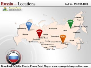 Russia Powerpoint Background Maps | PPTX