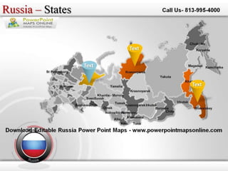 Russia Powerpoint Background Maps | PPTX