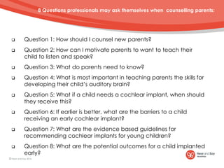 Counseling for Parents of Children Diagnosed with Hearing Loss - Dimity ...