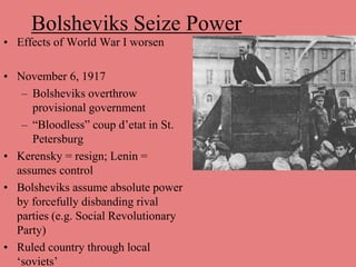 Russian Revolution (1917-1921), a presentation | PPT