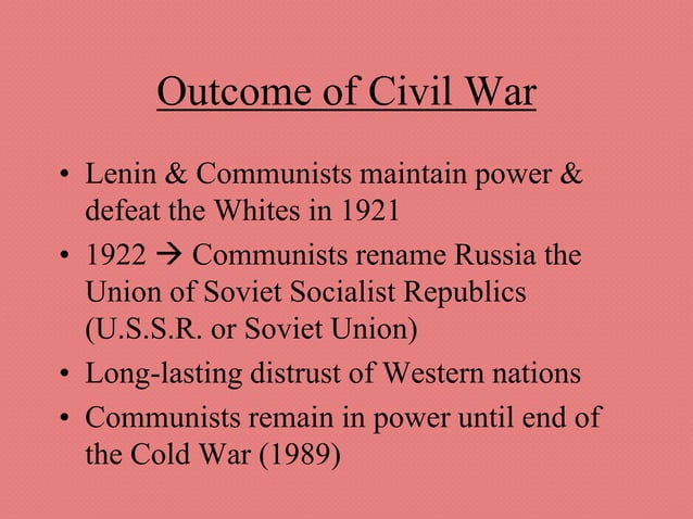 Russian Revolution (1917-1921), a presentation | PPT