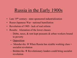 Russian Revolution (1917-1921), a presentation | PPT