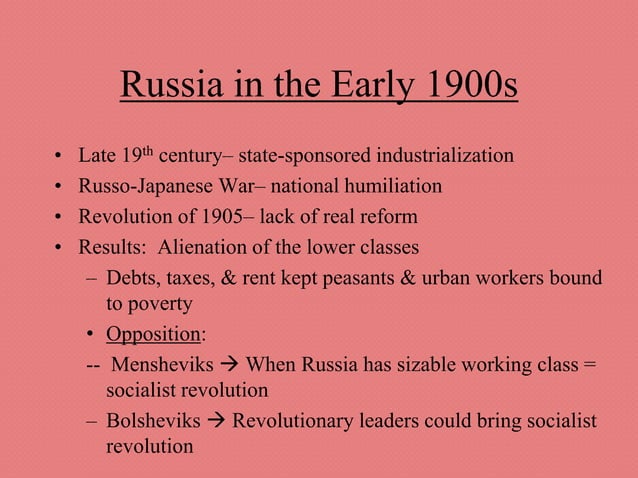 Russian Revolution (1917-1921), a presentation | PPT