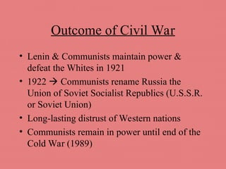 RUSSIA Revolution for freedom and corp.. | PPT