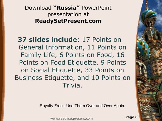 Russia PowerPoint Content | PPT