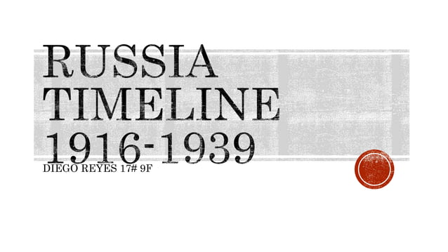 Russia timeline | PPT