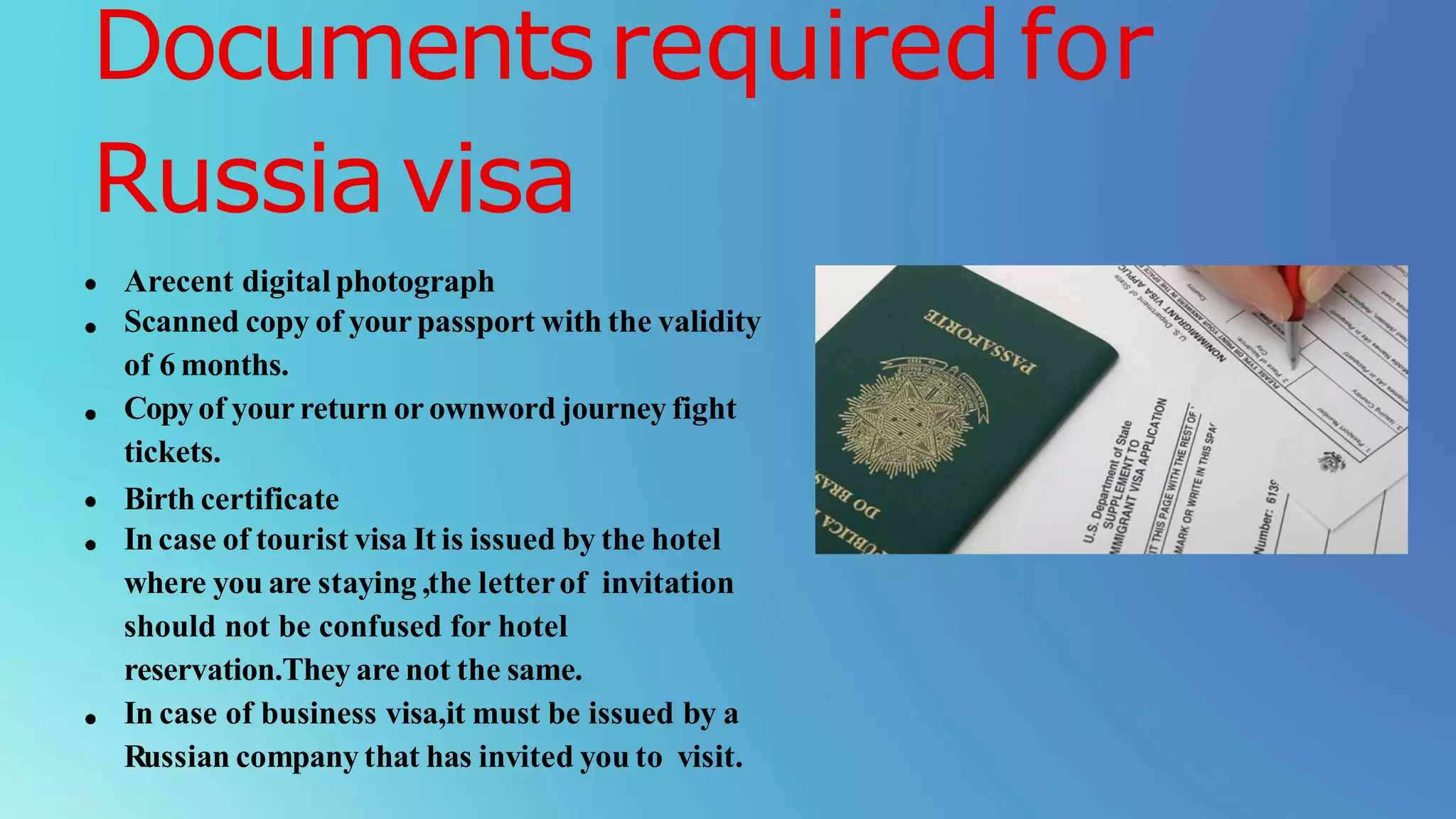 Russia visa apply | PPTX