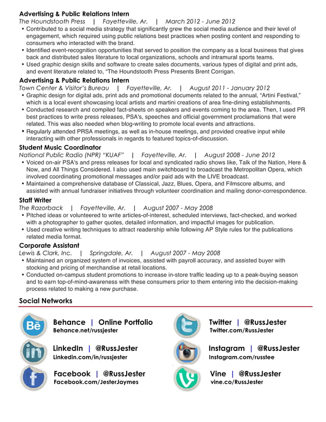 Russ Jester's Resume | PDF