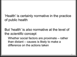 Philosophy of Public Health: The Entanglement of Conceptual ...