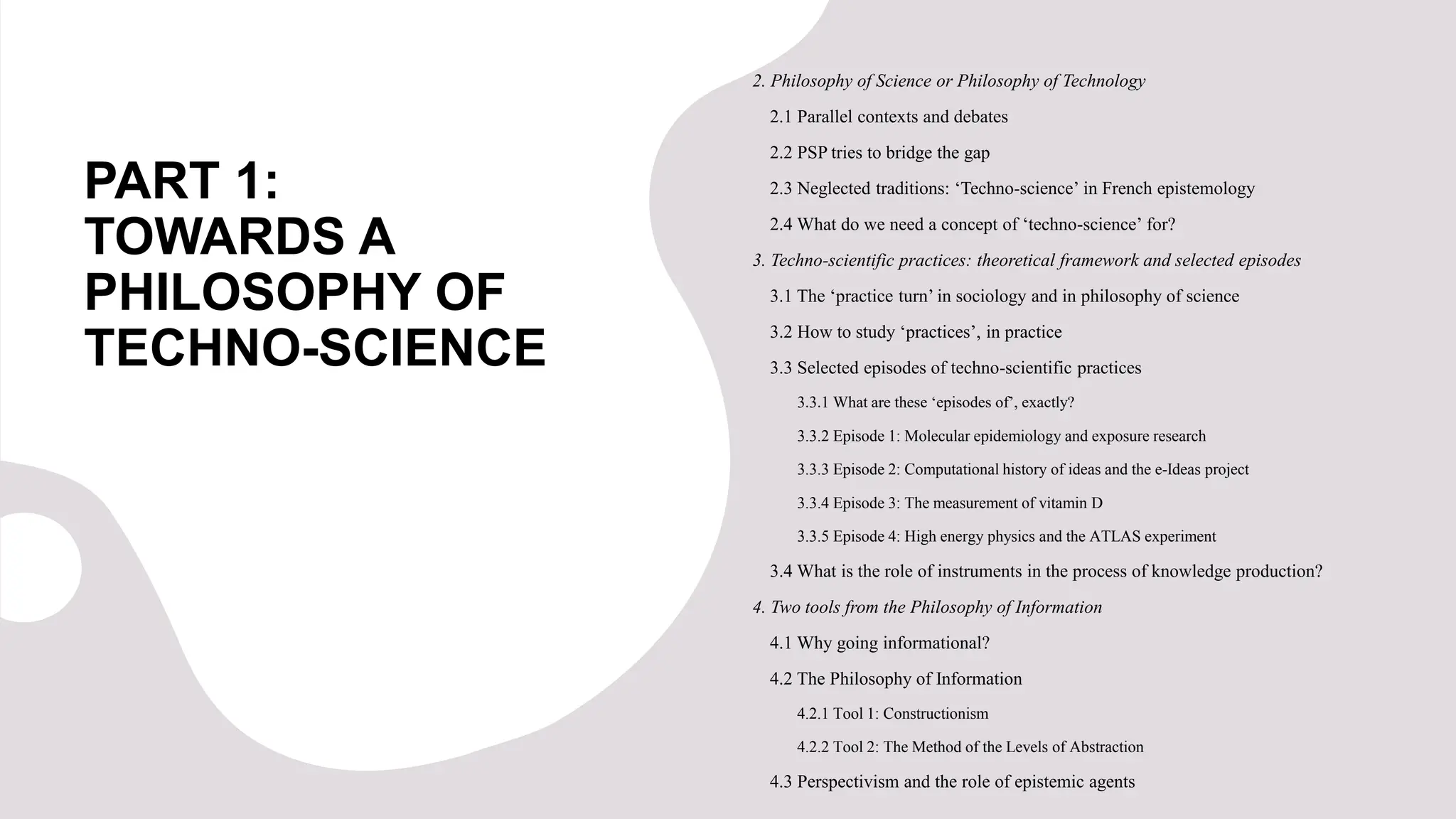Philosophy of Techno-Science: Whence and Whither | PPT