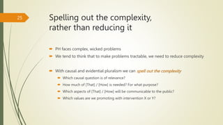 Causal pluralism and public health | PPT