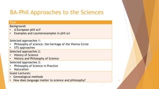 Teaching Philosophy of Science and Technology. Some reflections on how ...