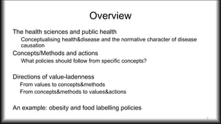 Value-promoting concepts in the health sciences and public health | PPT