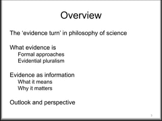 An Informational Approach to Evidence | PPTX