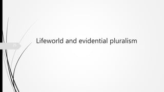 The ‘lifeworld’ of health & disease and the design of public health ...