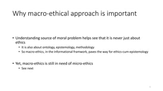 Ethics-cum-epistemology: A methodological framework | PPTX