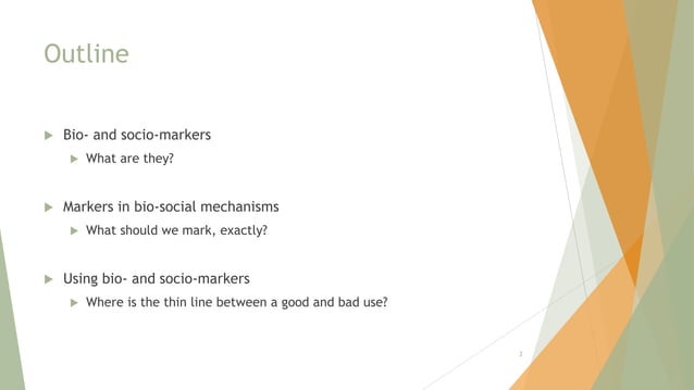 Socio-markers in bio-social mechanisms | PPT