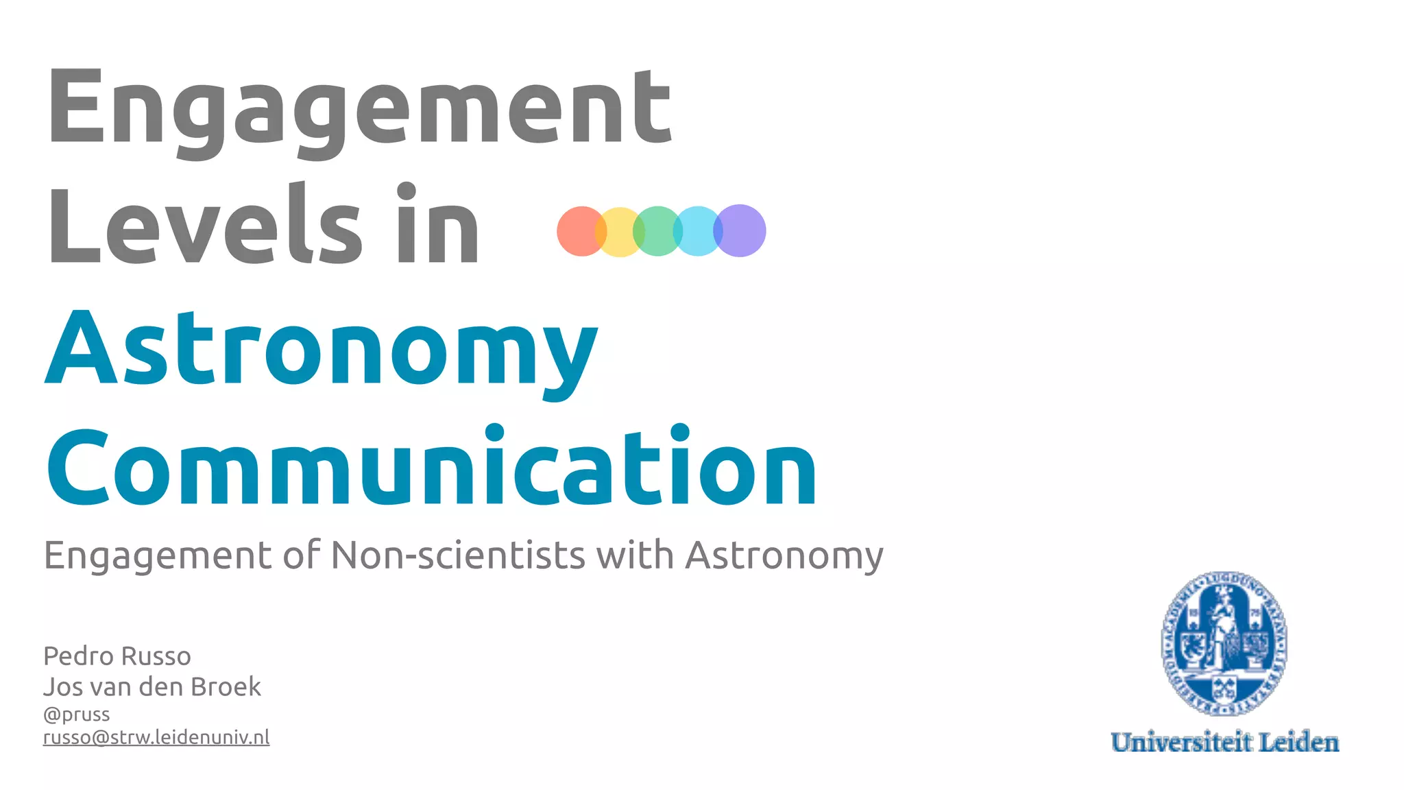 Engagement Levels in Astronomy Communication | PDF | Science