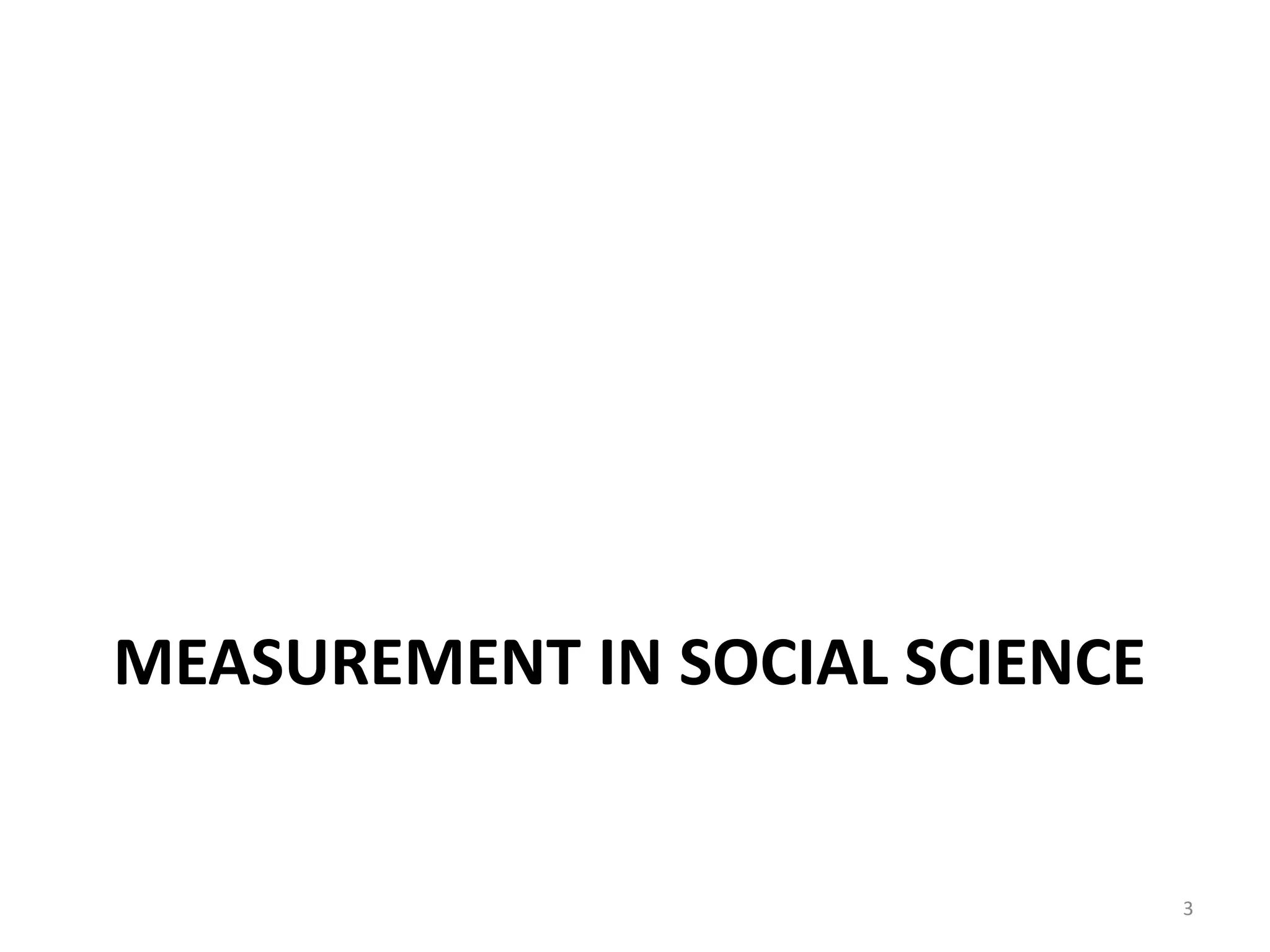 Measurement in social science: quantitative and qualitative approaches ...